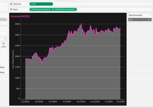 How to Set up a Date Granularity Filter in Tableau